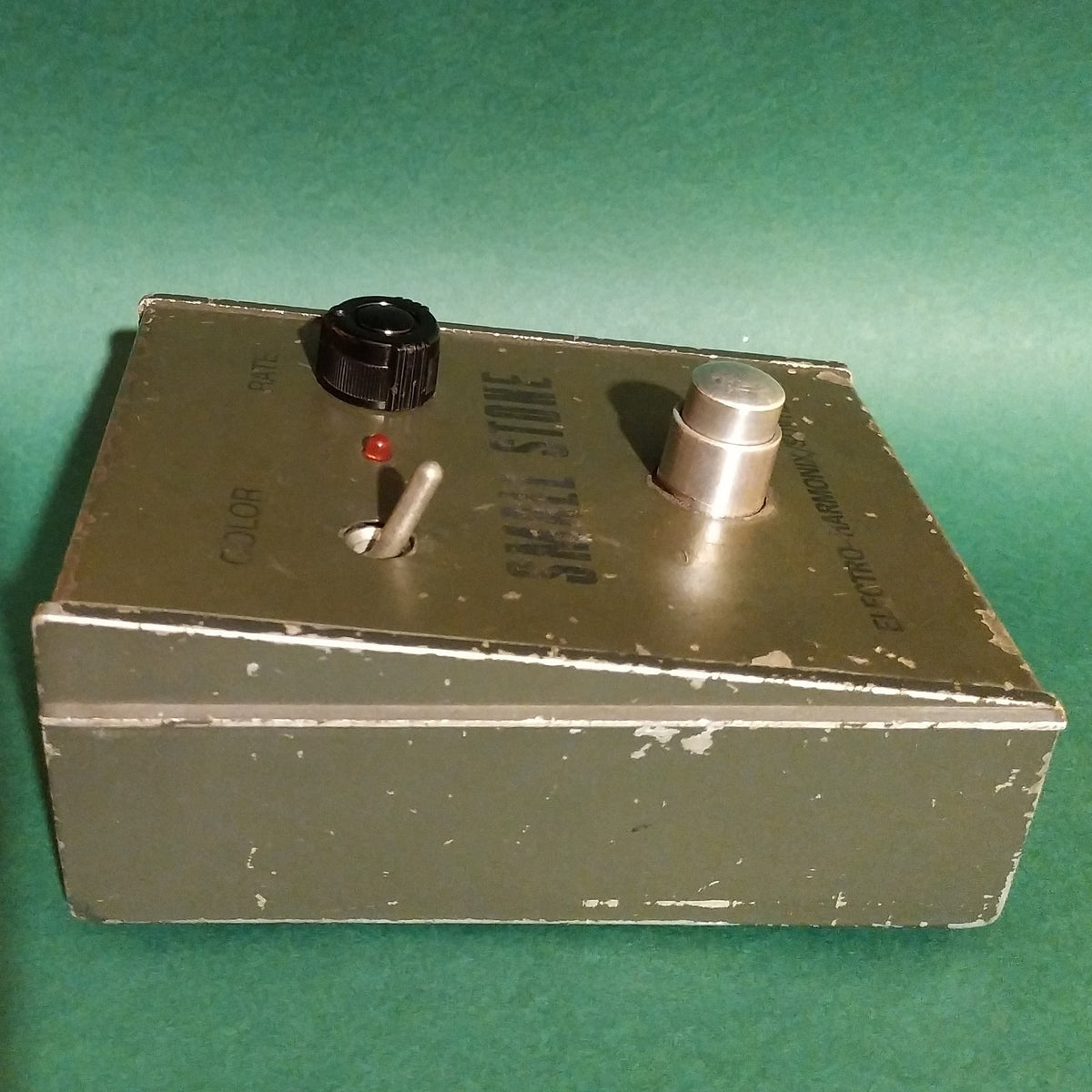 Electro-Harmonix Sovtek Small Stone Tall Font Green Russian w/wooden b ...