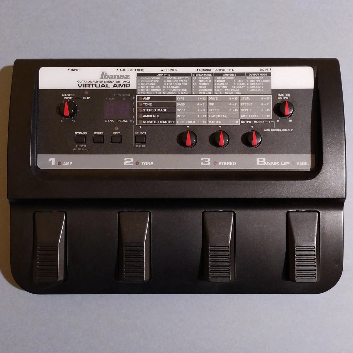 Ibanez VA3 Virtual Amp made in Japan w/box & power supply – Electric Mister